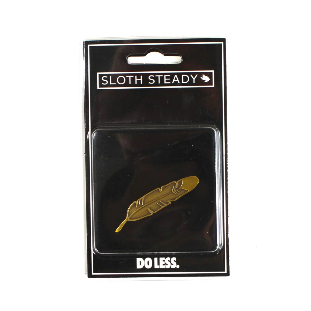 The Gold Feather Pin Lapel Pin Fashion Pin Meme Pin Gold - Etsy