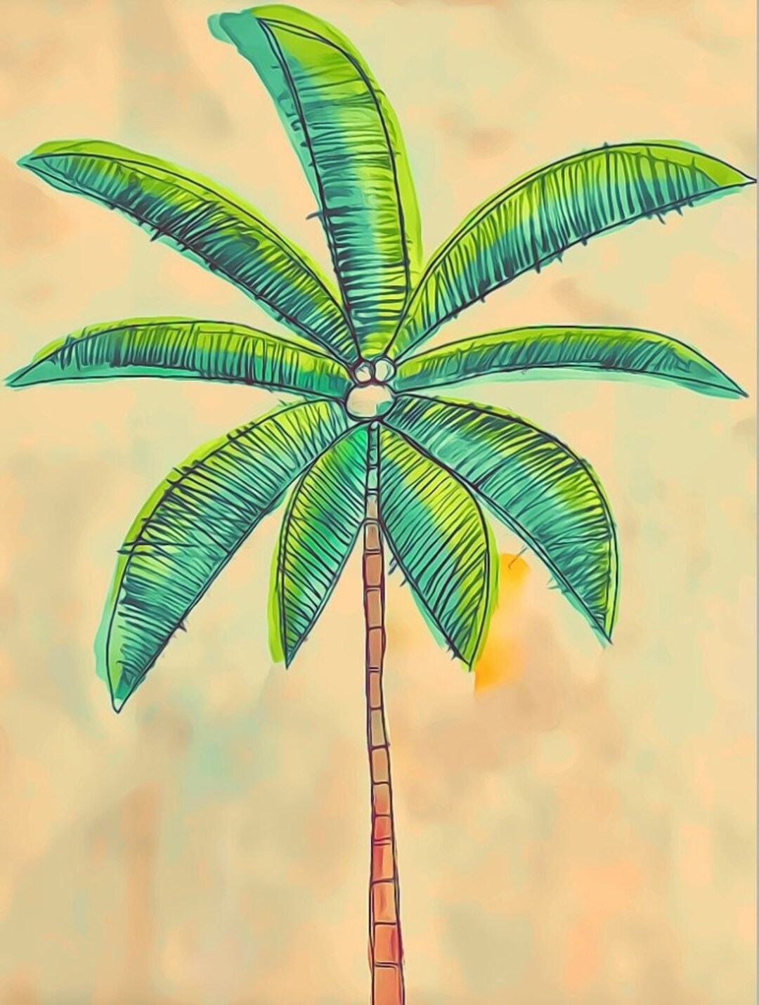 Palmtree Printable Art - Etsy