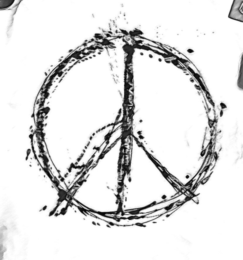 Peace Sign Printable Art - Etsy