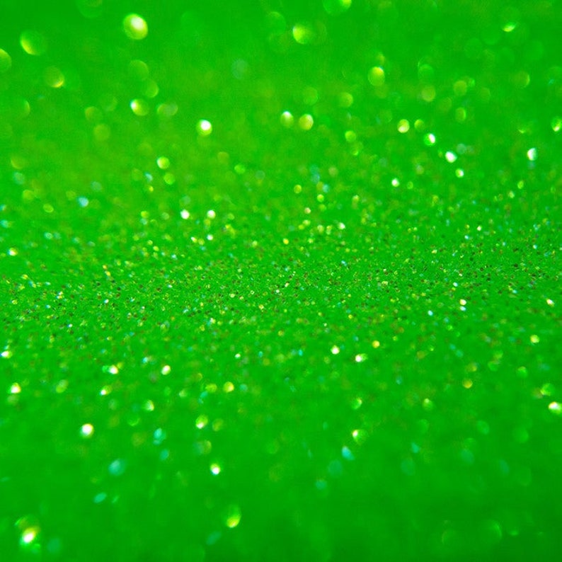 Fluorescent Neon Green Glitter - Etsy