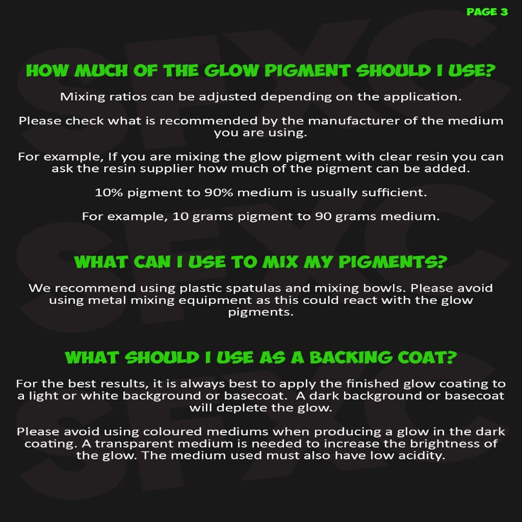 Deep Purple Glow in the Dark Powder - for Solvent Based Mediums - Etsy