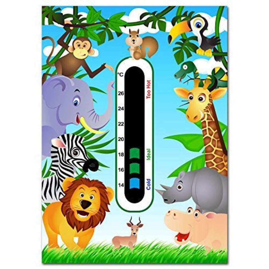 Baby Safe Ideas Jungle Animals Nursery Room Thermometer Card - Etsy
