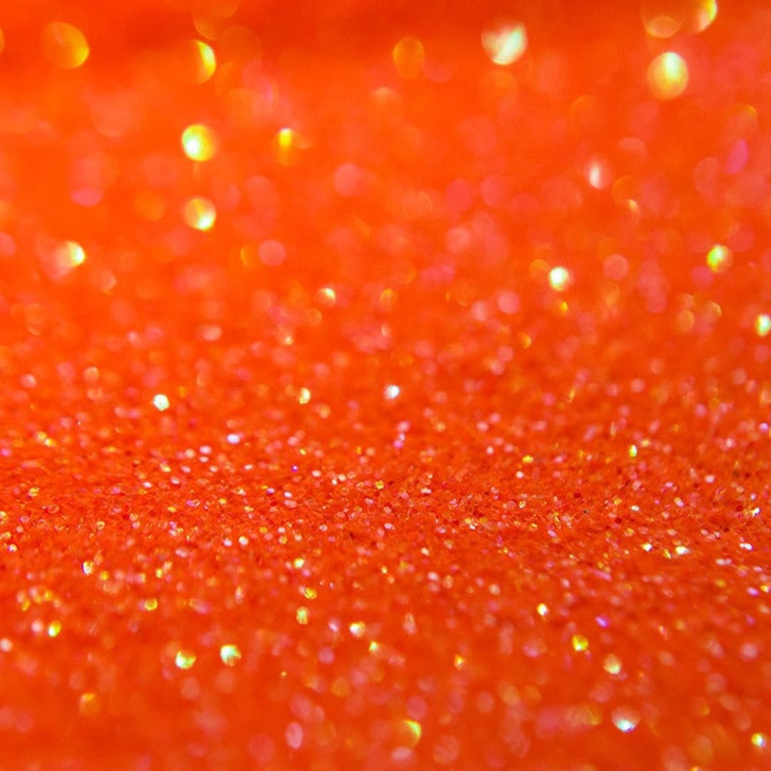Fluorescent Neon Orange Glitter - Etsy