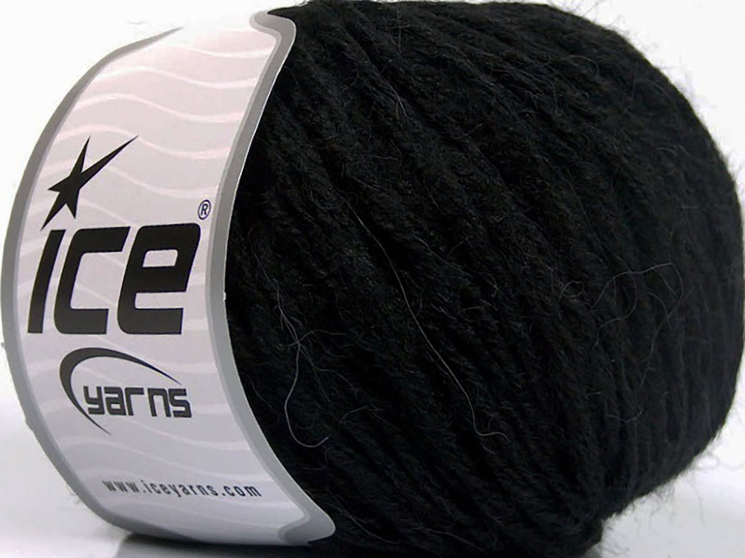 Value Pack - 8 Balls Lot- Wool Blend Black Knitting Yarn - SW55343 - Etsy