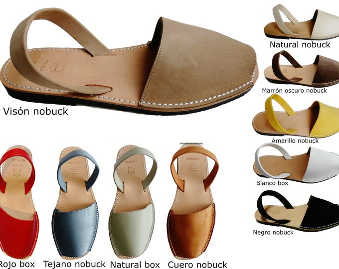 Authentic Menorcan Avarcas for Men, Various Colors, Sandals, Abarcas ...