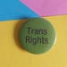 Trans Rights Charli XCX Brat Girl Summer Girly Apple Mean Girls 365 Y2K Black and Green 32mm ...