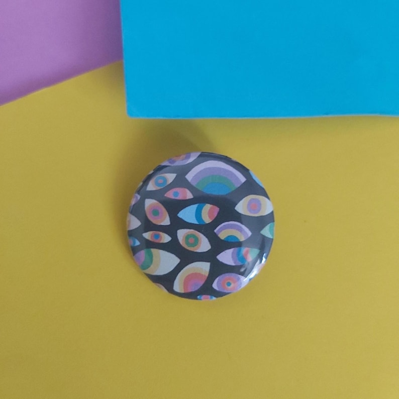 TADC Digital Circus Abstraction Eyes Button Badge (32mm) – Fun Clown ...