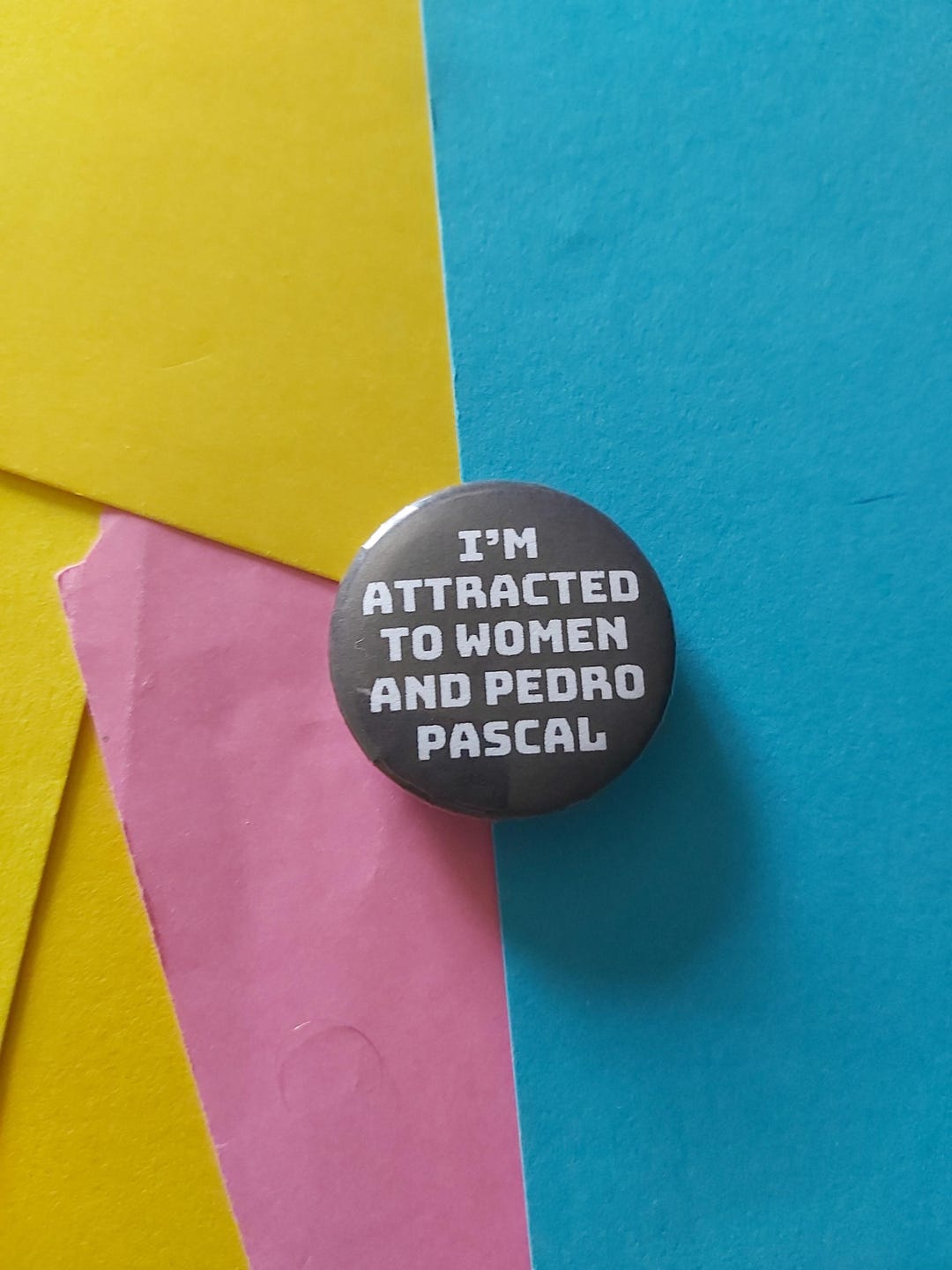 Pedro Pascal & Women Pride Button Badge - 32mm LGBTQIA+ Pin - Etsy