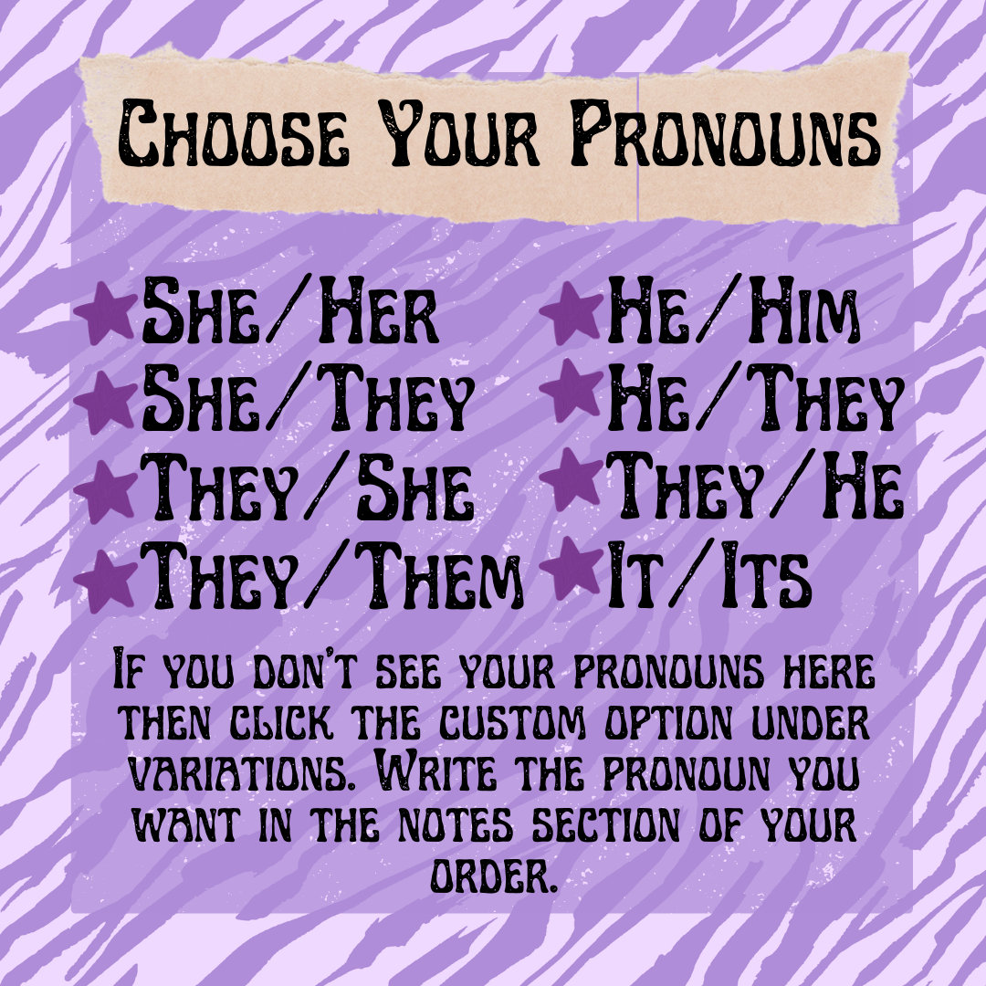 Custom Pride Blob Flag Pronoun They/ Them/ She/ He/ Any 25mm - Etsy UK