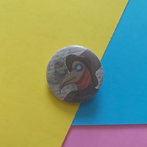 Plague Doctor Mask Crow Medieval Character Digital Illustration Drawing ...