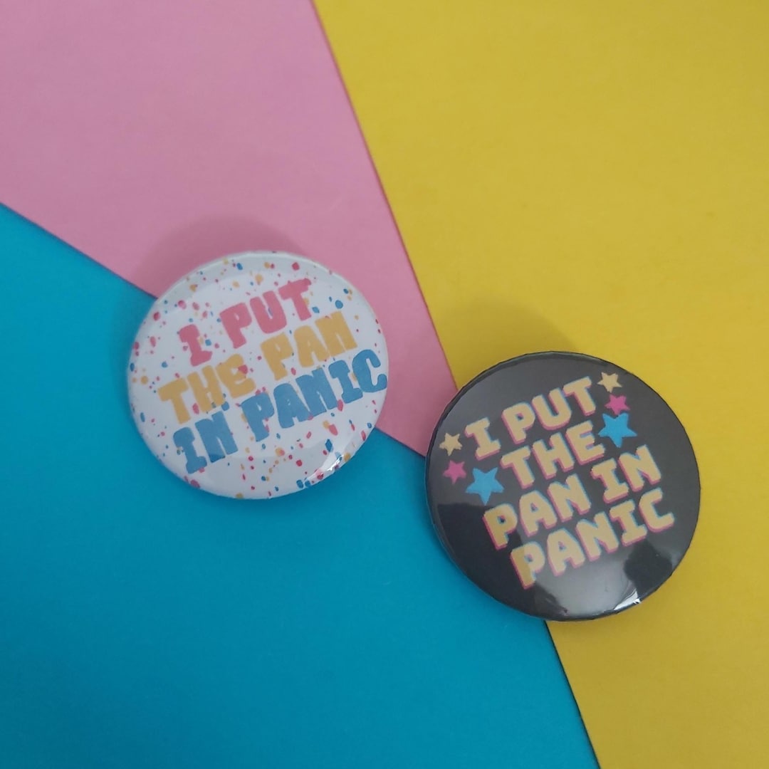 I Put the Pan in Panic Pansexual Pun LGBTQIA+ Activist Pan Pride Flag ...