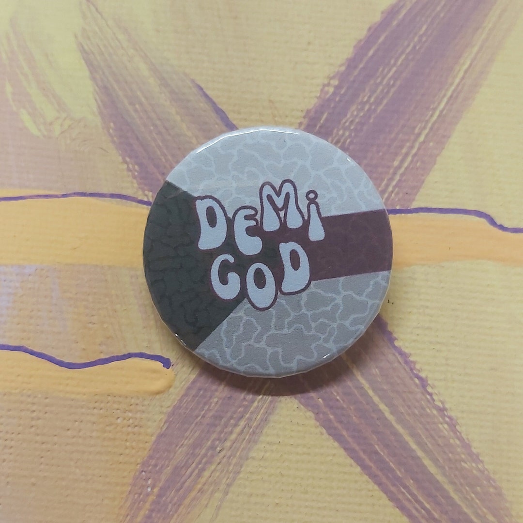 Demi God Demisexual Pride Flag Photo Background LGBTQ Pride 32mm Button ...