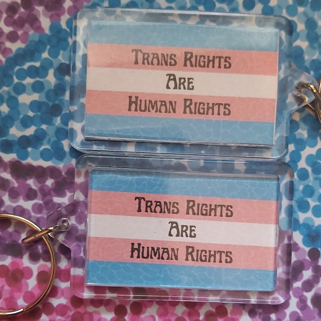 Trans Rights Are Human Rights Transgender Pride Flag Design LGBTQ ...