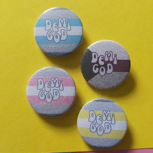 Demi God Demisexual Demigirl Demigender Demiboy Pride Flag LGBTQIA+ ...