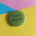 Trans Rights Charli XCX Brat Girl Summer Girly Apple Mean Girls 365 Y2K Black and Green 32mm ...