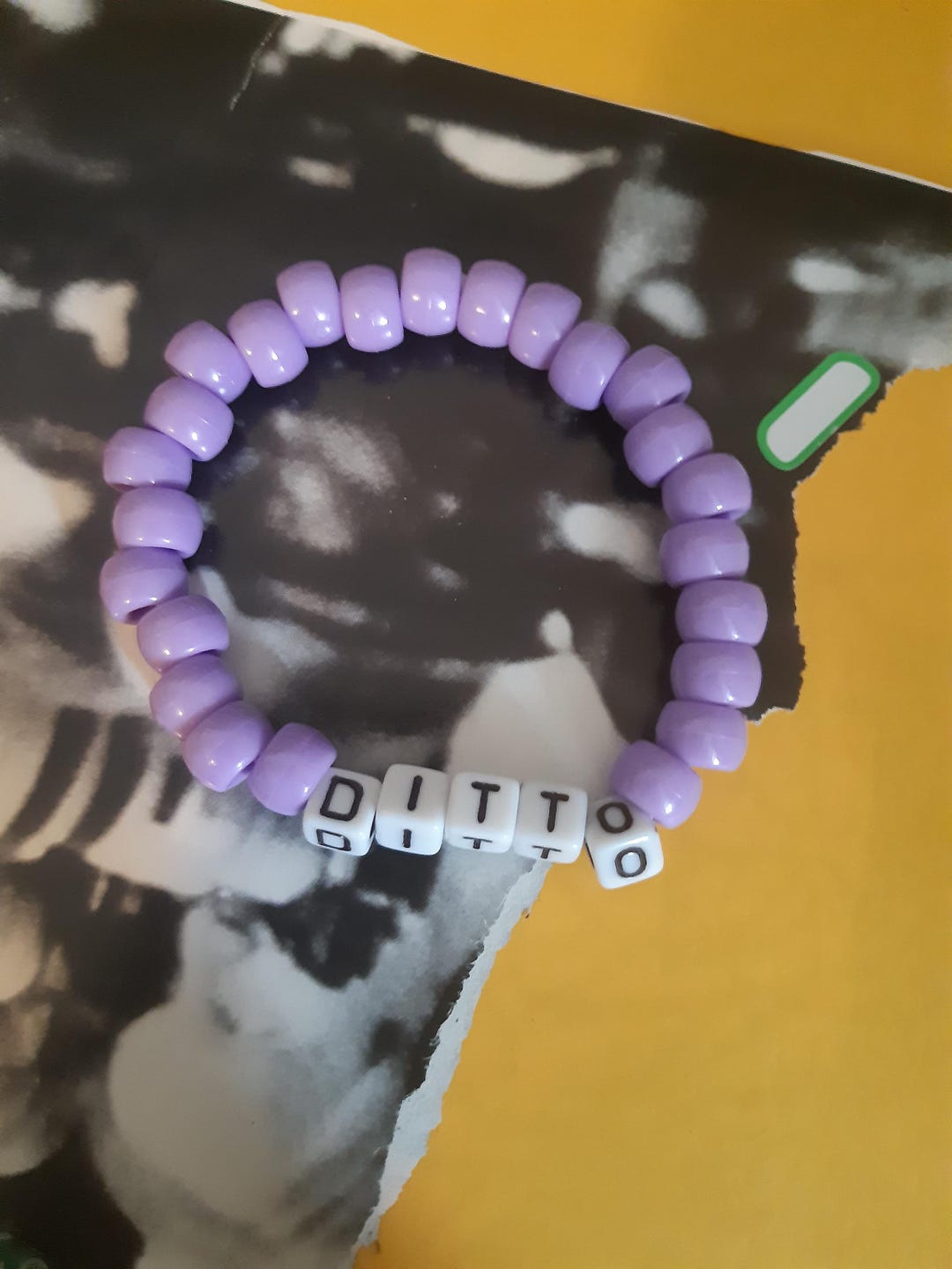 Ditto Purple Normal Type Starter Pokemon Stretchy Elasticated Kandi ...