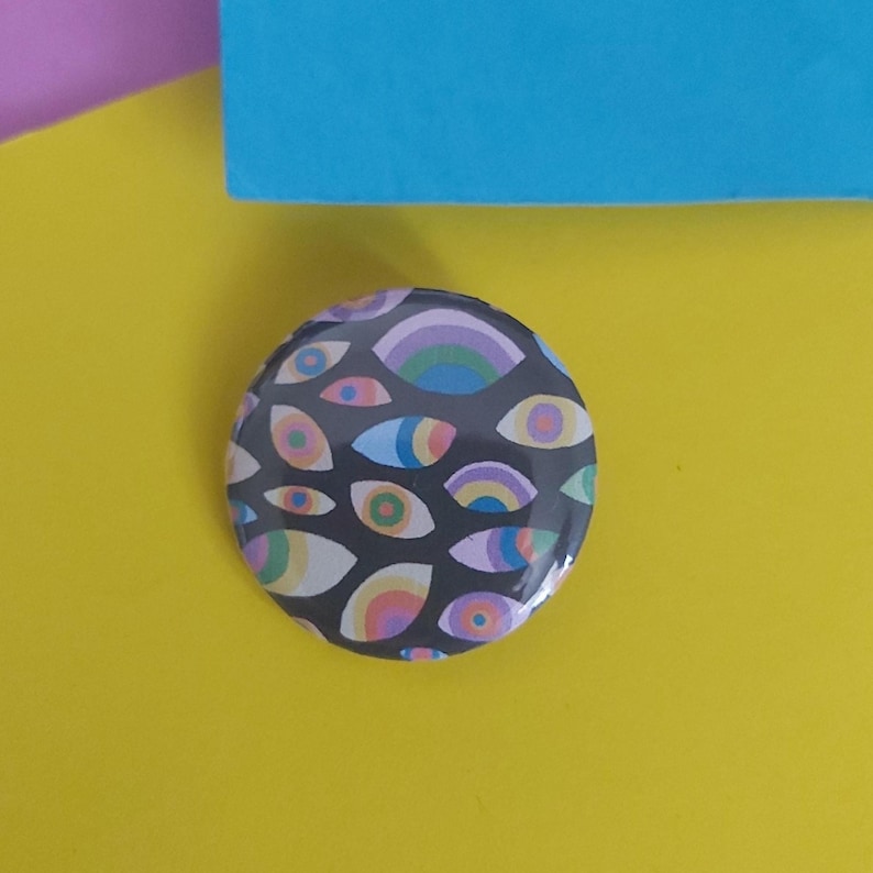 TADC Digital Circus Abstraction Eyes Button Badge (32mm) – Fun Clown ...