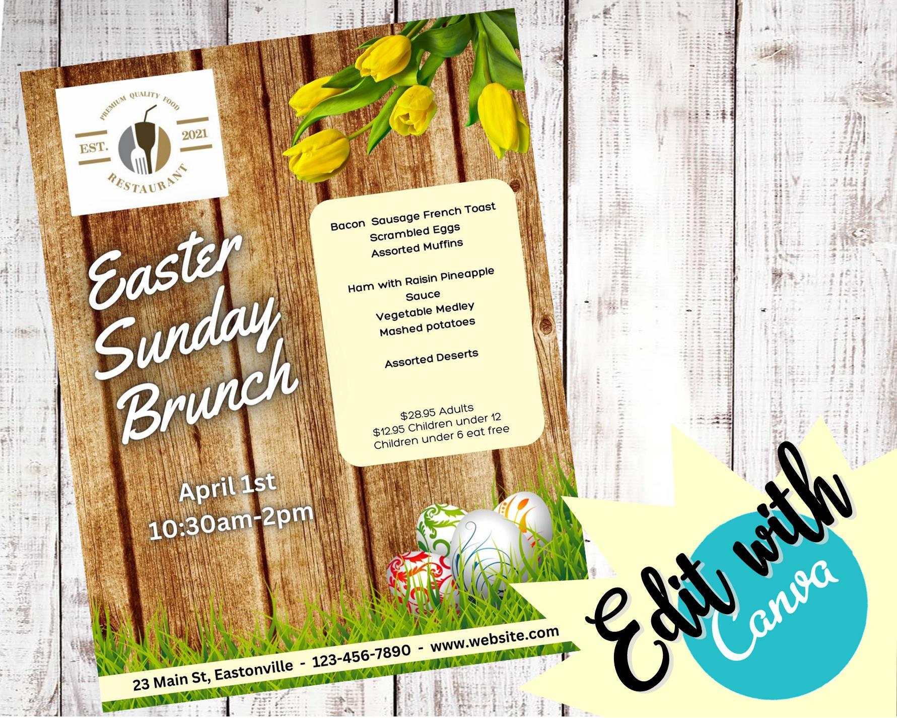 Easter - Event Flyer - Promotional Flyer - Social Media Flyer - Etsy