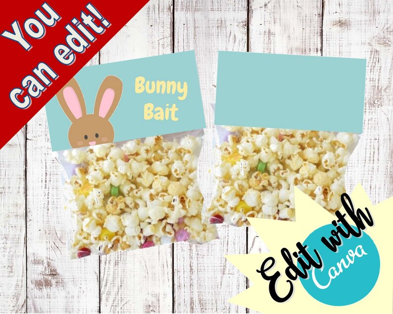 Bunny Bait - Goody Bags - Bag Toppers - Easter - Etsy