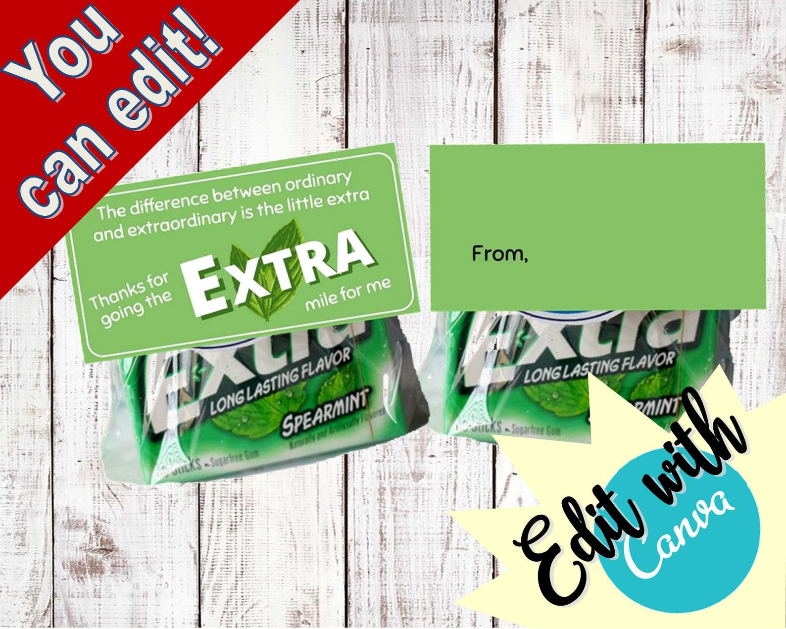 Thank You for Going the Extra Mile - Extra - Spearmint - Goody Bags Bag ...