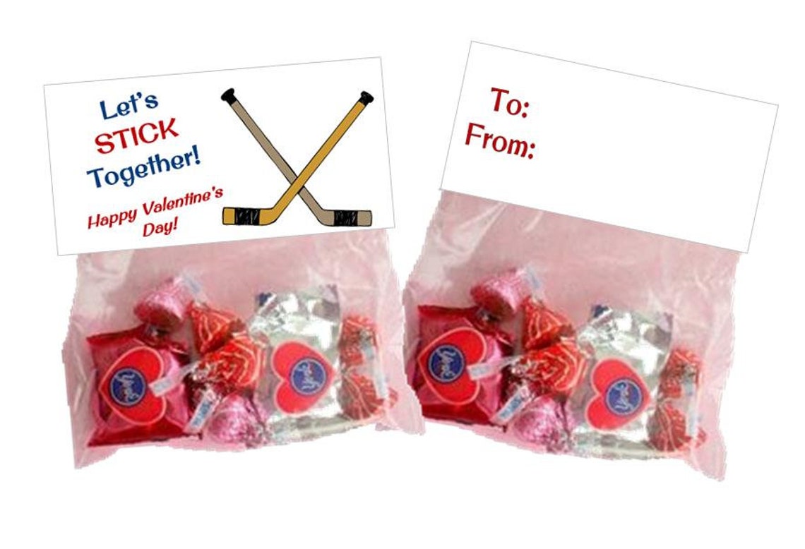Lets Stick Together Hockey Bag Goody Bags Bag Toppers - Etsy