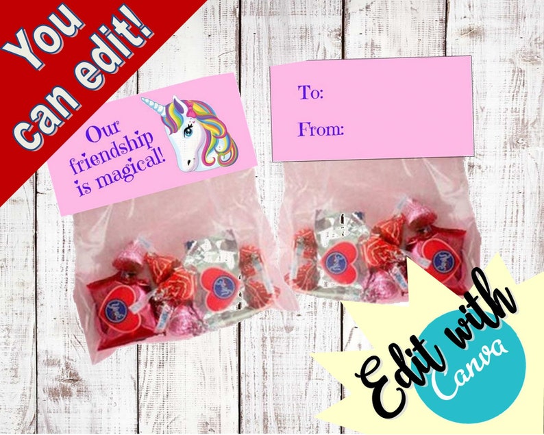 Our Friendship is Magical! Unicorn Bag - Goody Bags - Bag Toppers ...