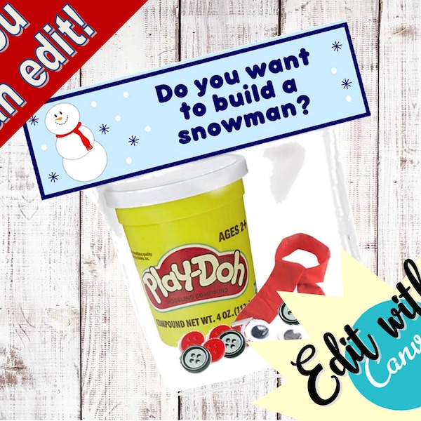 Snowman Bag Topper - Etsy