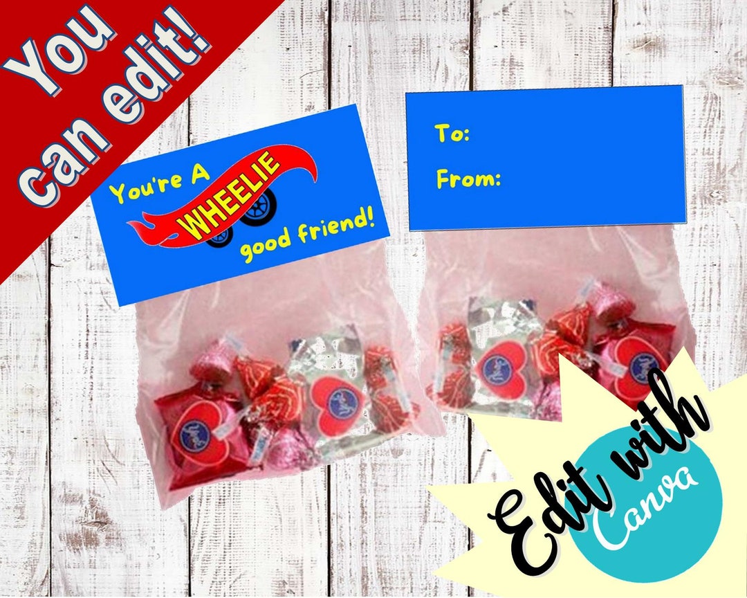 Hot Wheels - Thanks for Being a Wheelie Awesome Friend - Goody Bags ...