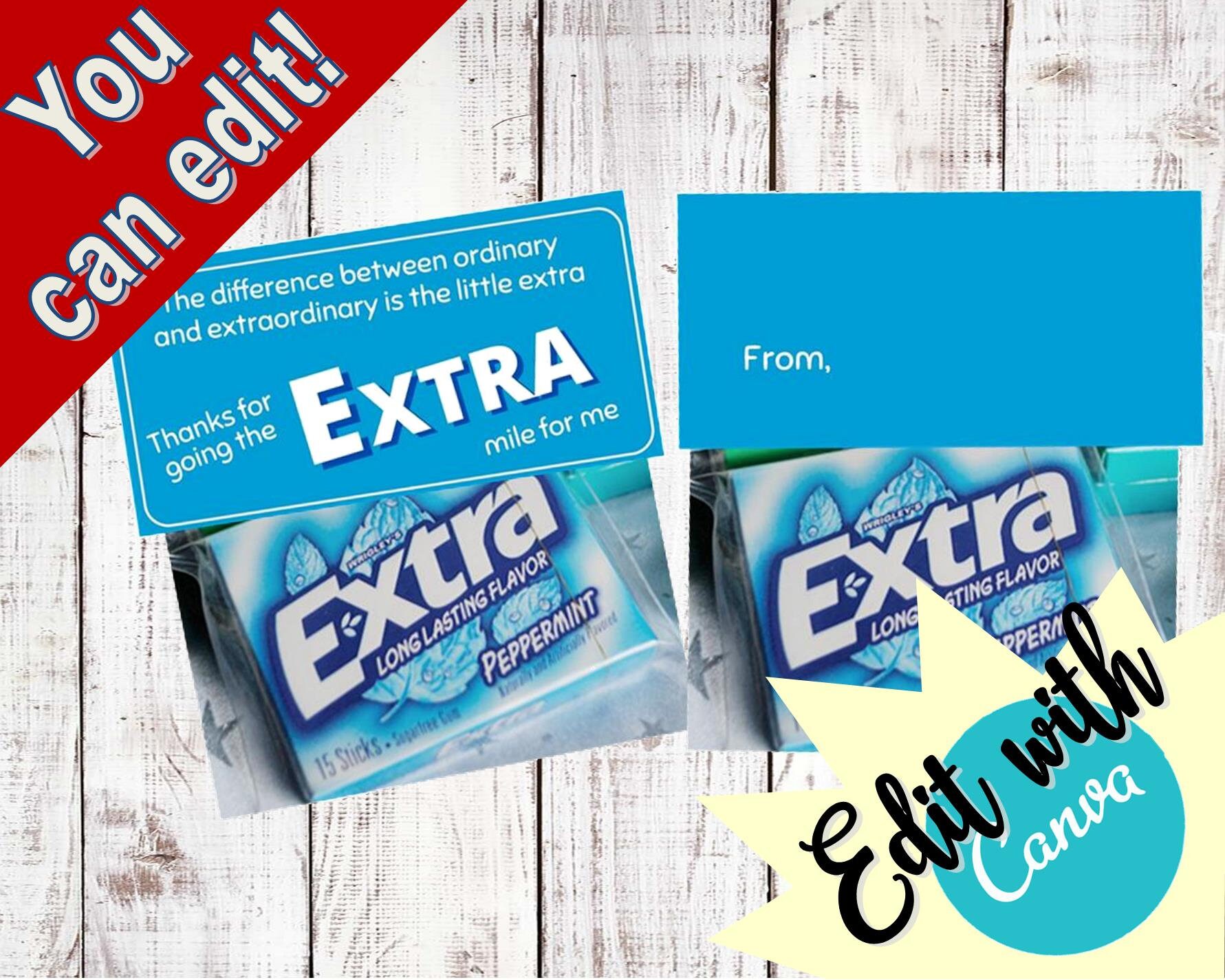 Thank You for Going the Extra Mile - Extra - Peppermint - Goody Bags ...