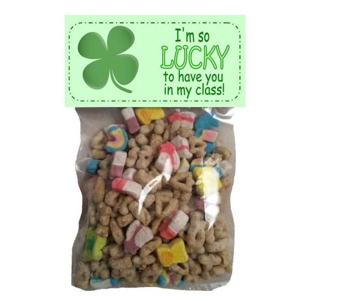 Lucky to Have You Goody Bags Bag Toppers St Patricks Day - Etsy