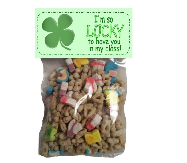 Lucky to Have You Goody Bags Bag Toppers St Patricks Day | Etsy
