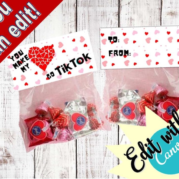 Tik Tok Valentine Cards - Etsy