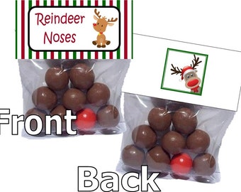 Reindeer Food Goody Bags Bag Toppers | Etsy