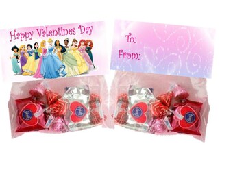 Hugs & Kisses Goody Bags Bag Toppers Valentines Day | Etsy