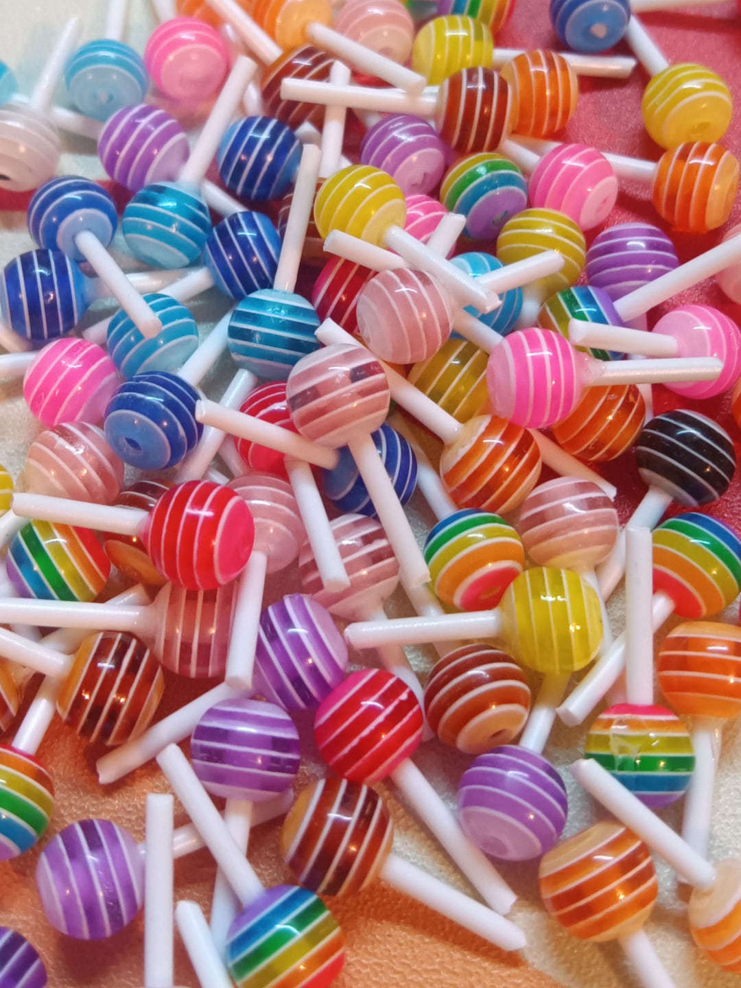 20 Tiny Bead Lollipops for Art, Crafts and Projects Dollhouse Crafts ...