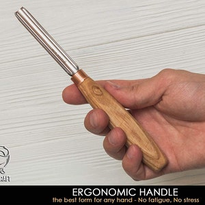 Wood Carving Tools Compact Straight Rounded Gouge for Spoon Carving ...