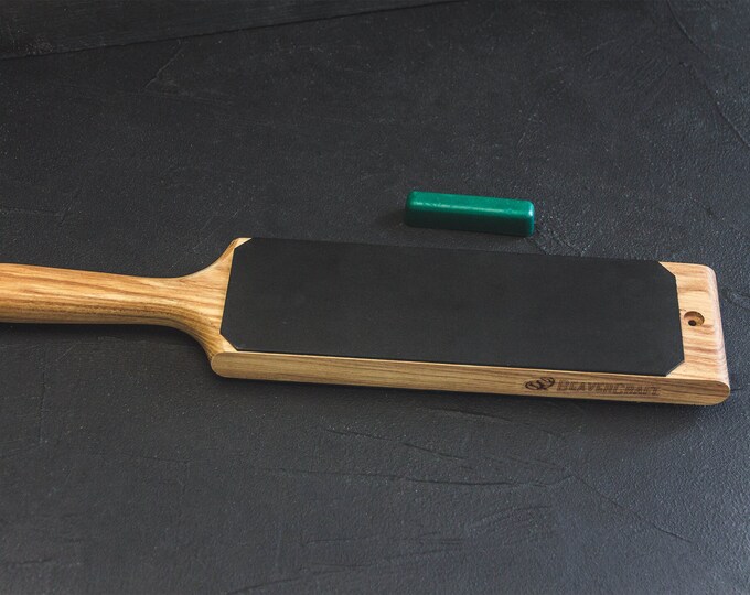 Strop Double-side Leather Strop Finishing Strop Finishing Knife Paddle ...