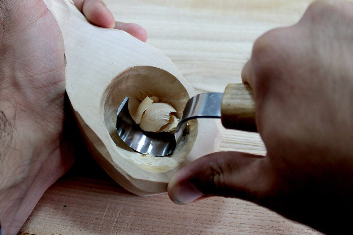 Bowl and Kuksa carving hook knife spoon knife bowl hook knife | Etsy