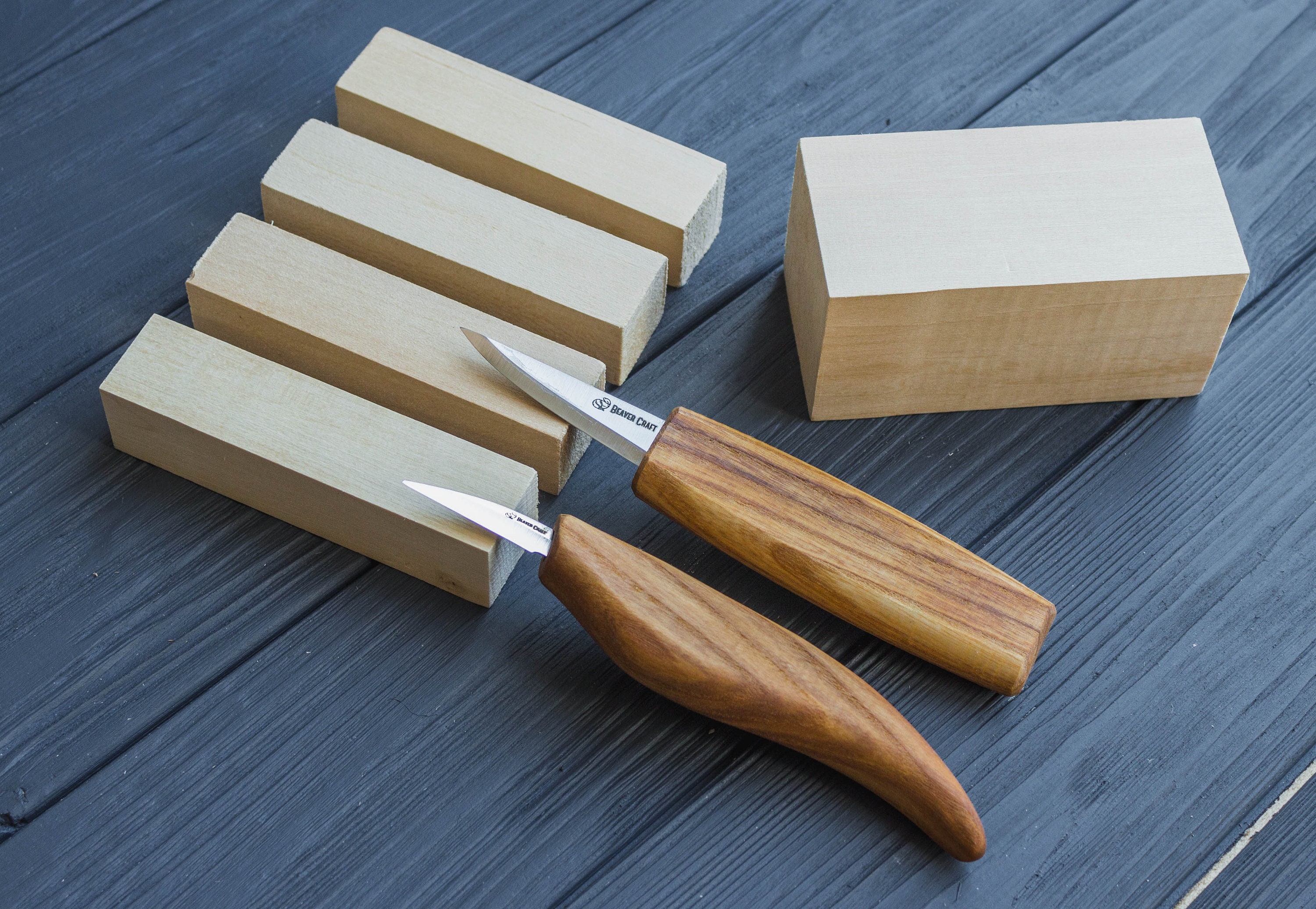 Wood Carving Set Knives for Small Sculpture Set With Wooden | Etsy