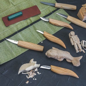 Basic Wood Carving Knives Set Beavercraft S58 - Etsy