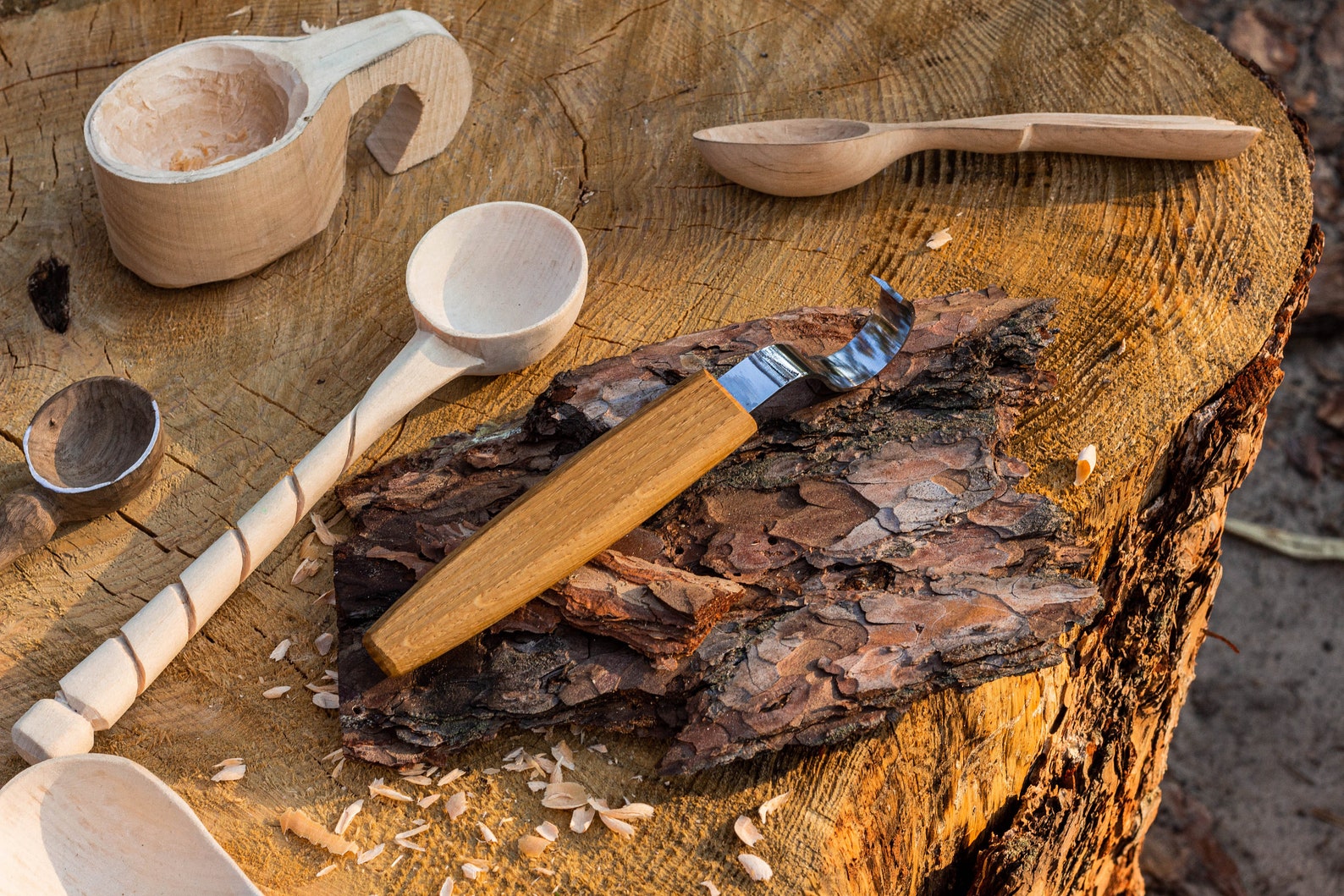 Spoon and Kuksa Cup Carving Professional Set With Knives Bent - Etsy