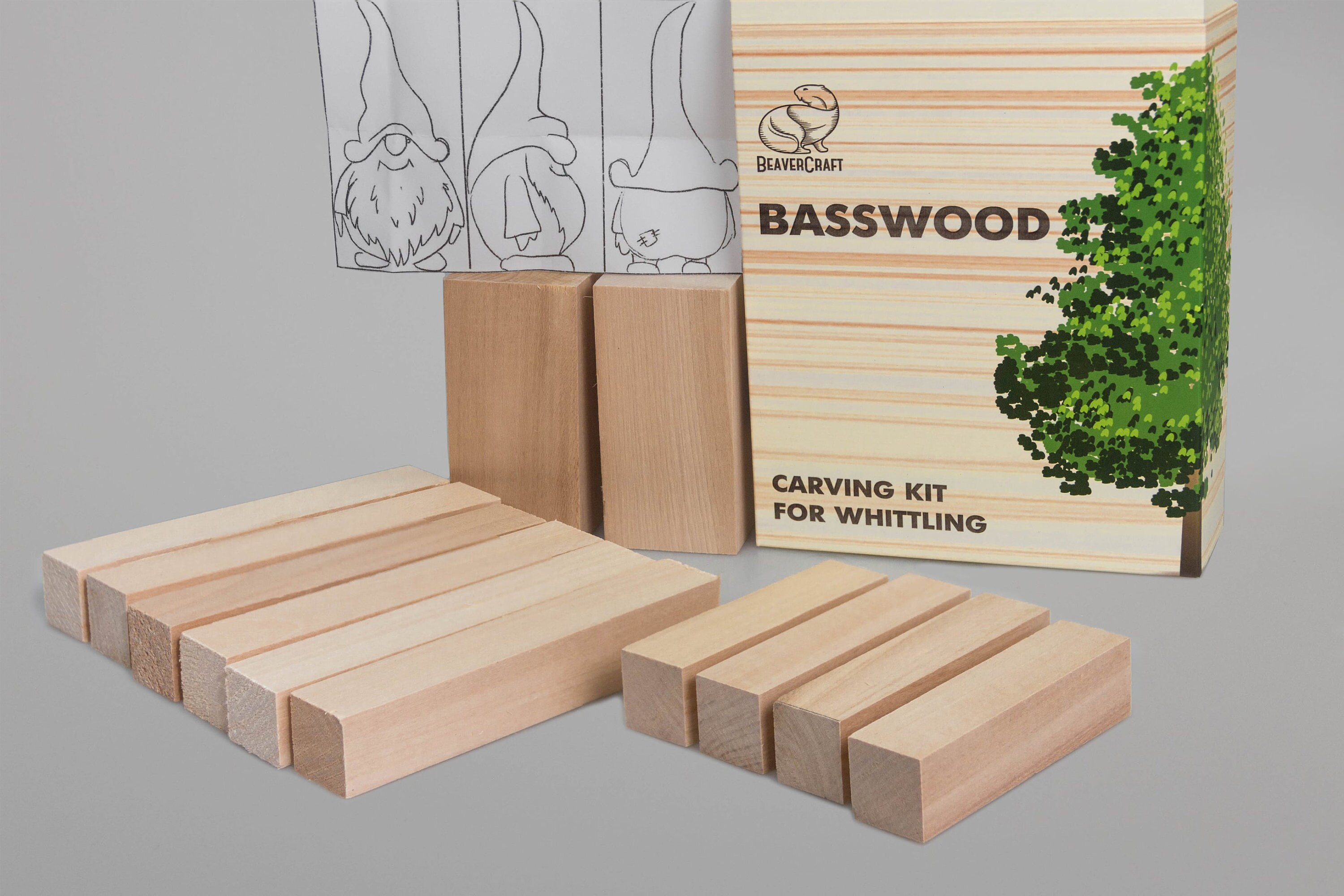 Premium Set of Basswood Carving Blocks 12 Pcs BW12 Beavercraft | Etsy