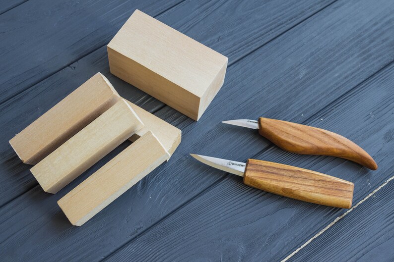 Wood Carving Set Knives for Small Sculpture Set with Wooden | Etsy