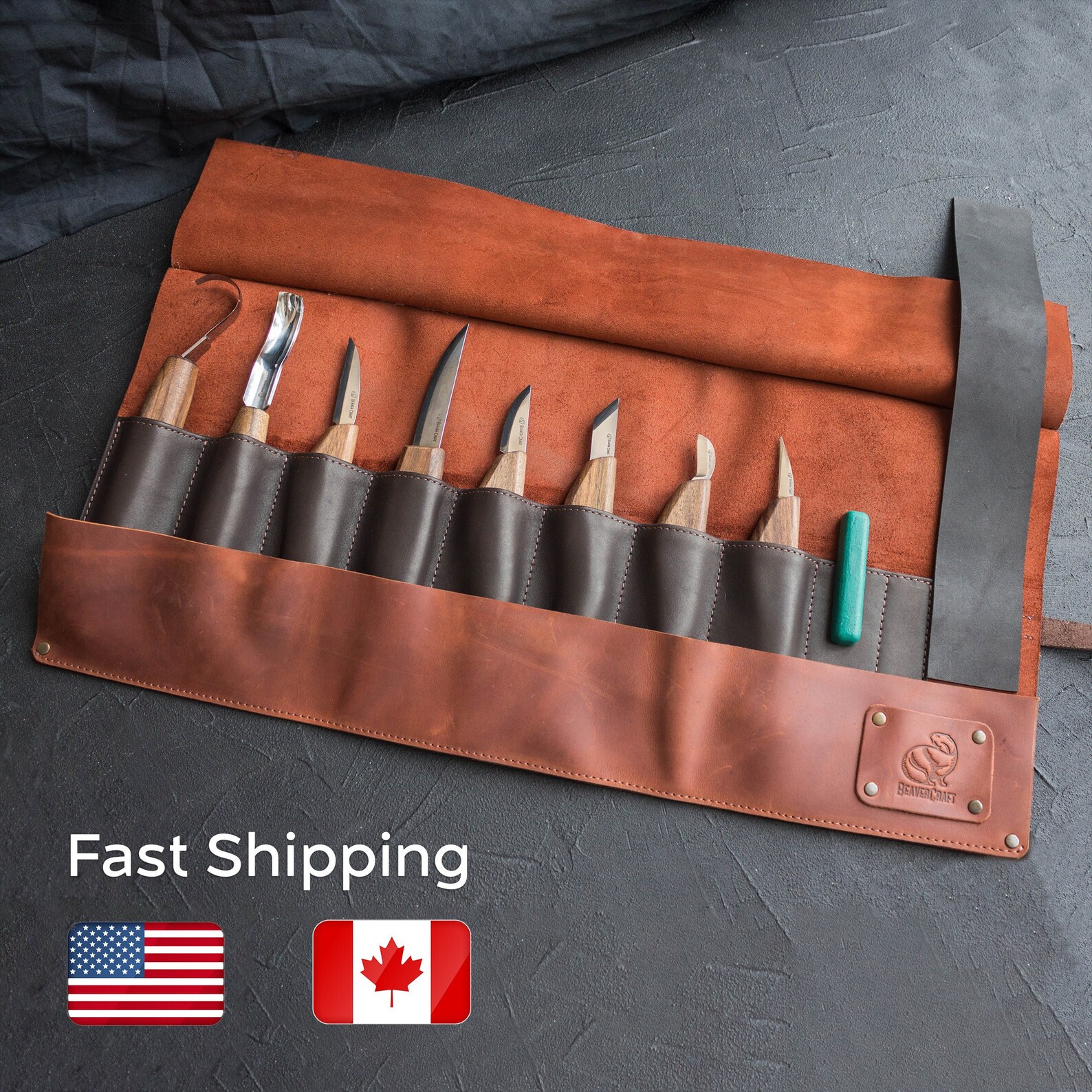 Deluxe Wood Carving Set With Walnut Handles Beavercraft S18X - Etsy