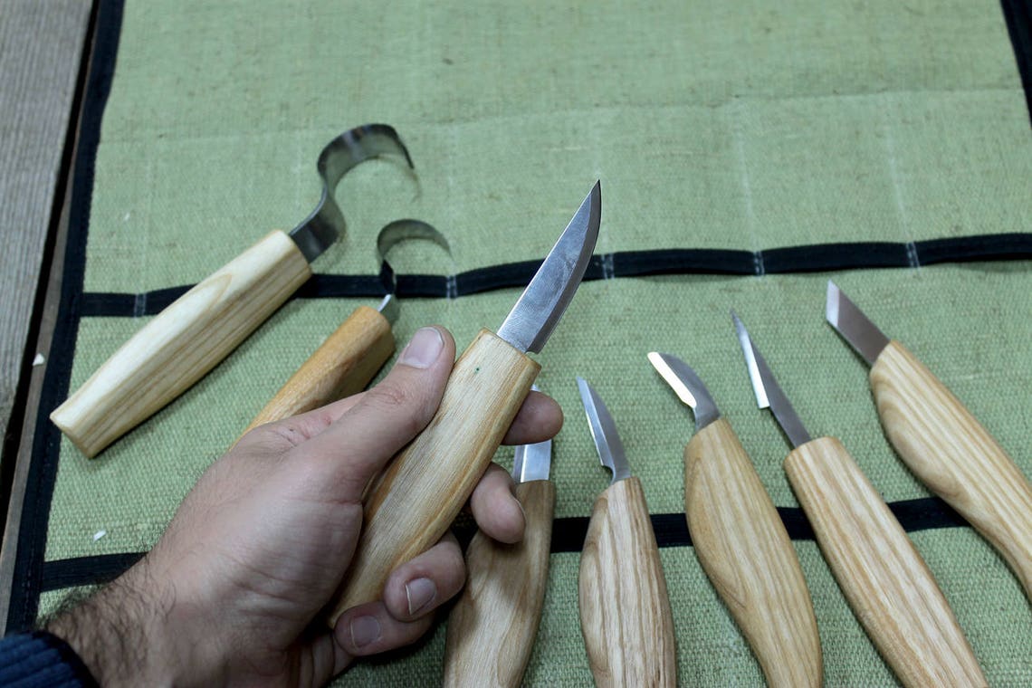 Wood Carving Set of 8 Knives Carving Knives Set TOP GIFT Wood - Etsy