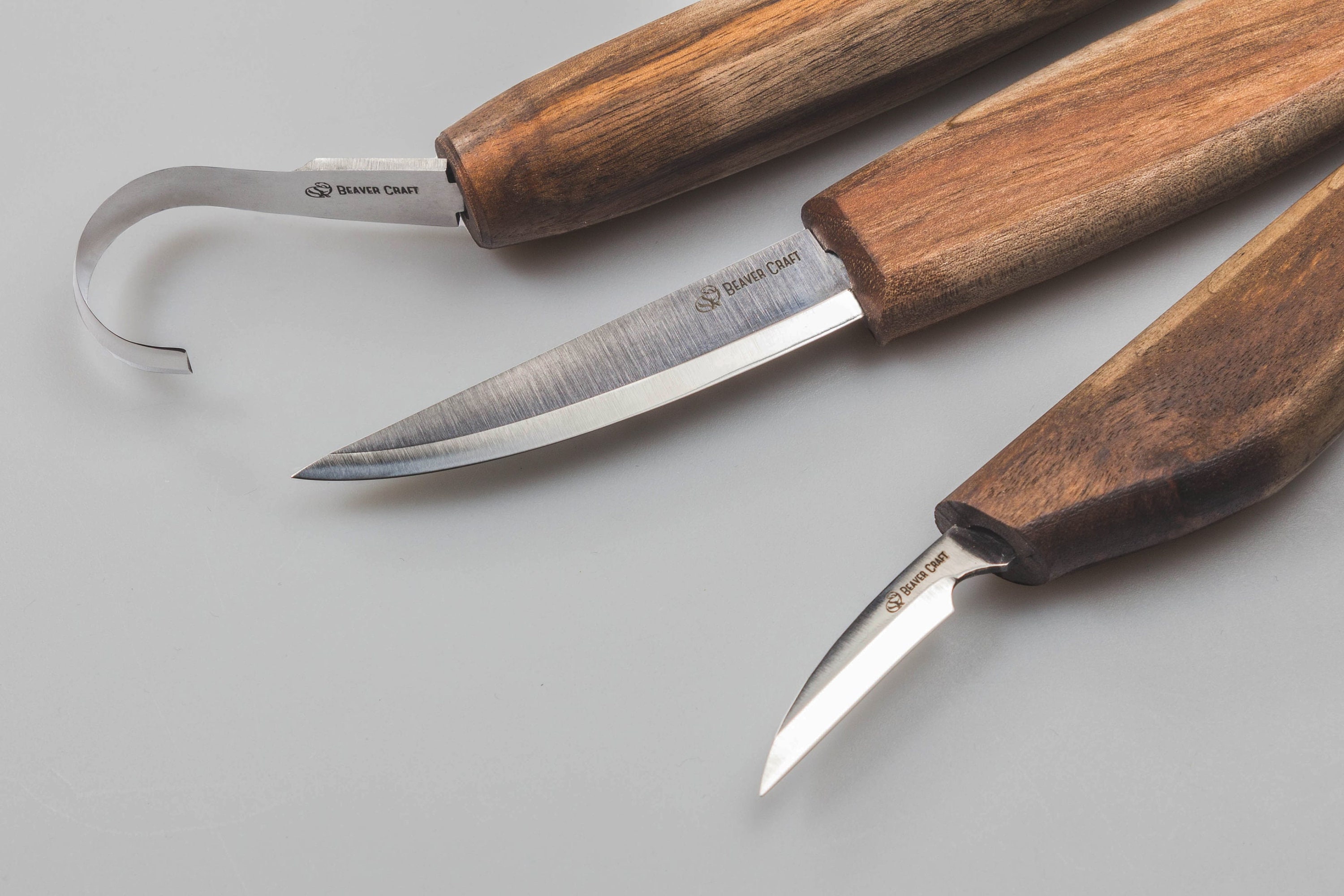 Deluxe Spoon Carving Set With Walnut Handles Beavercraft S13X - Etsy