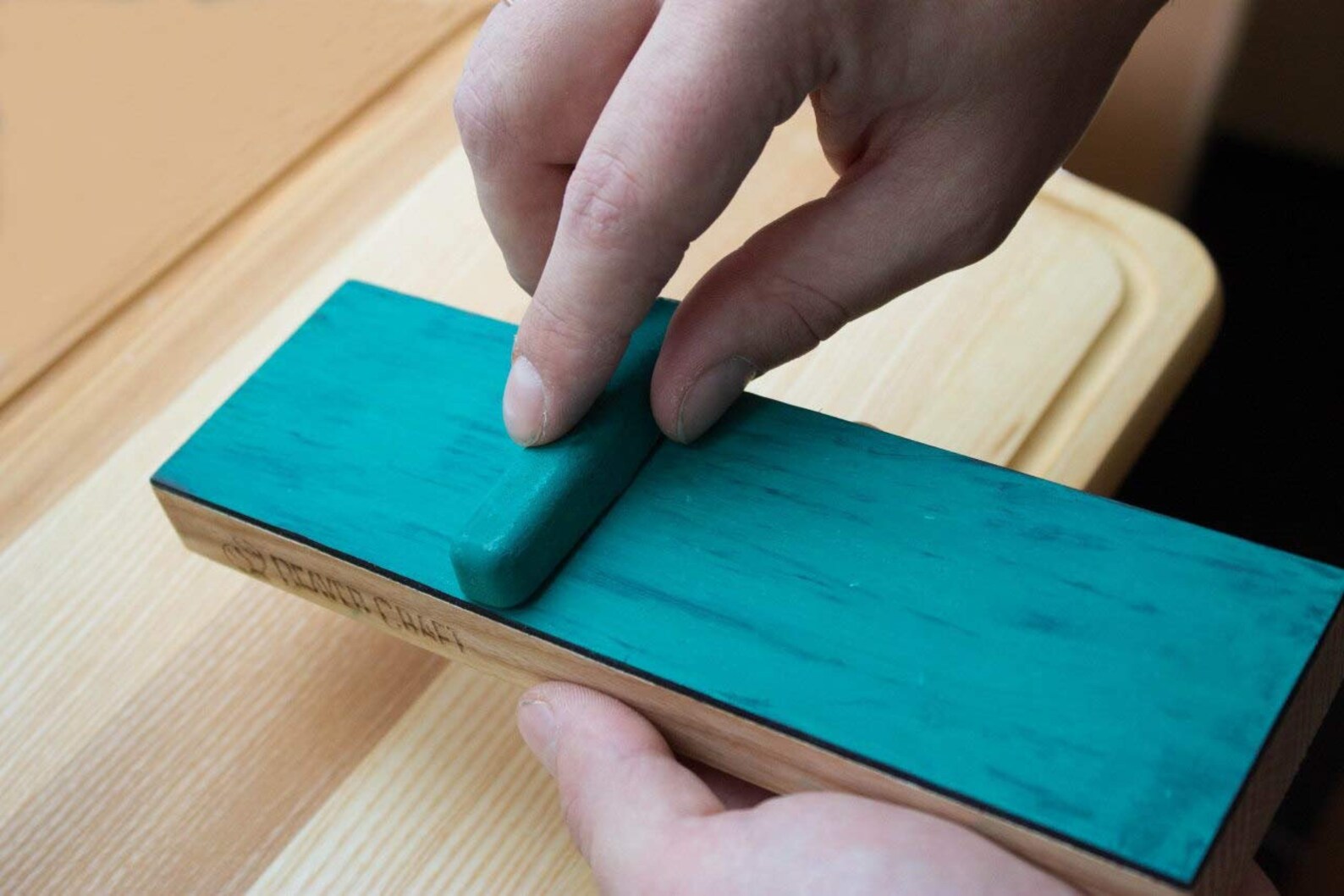 Leather Strop With Polishing Compound on One-side Finishing - Etsy