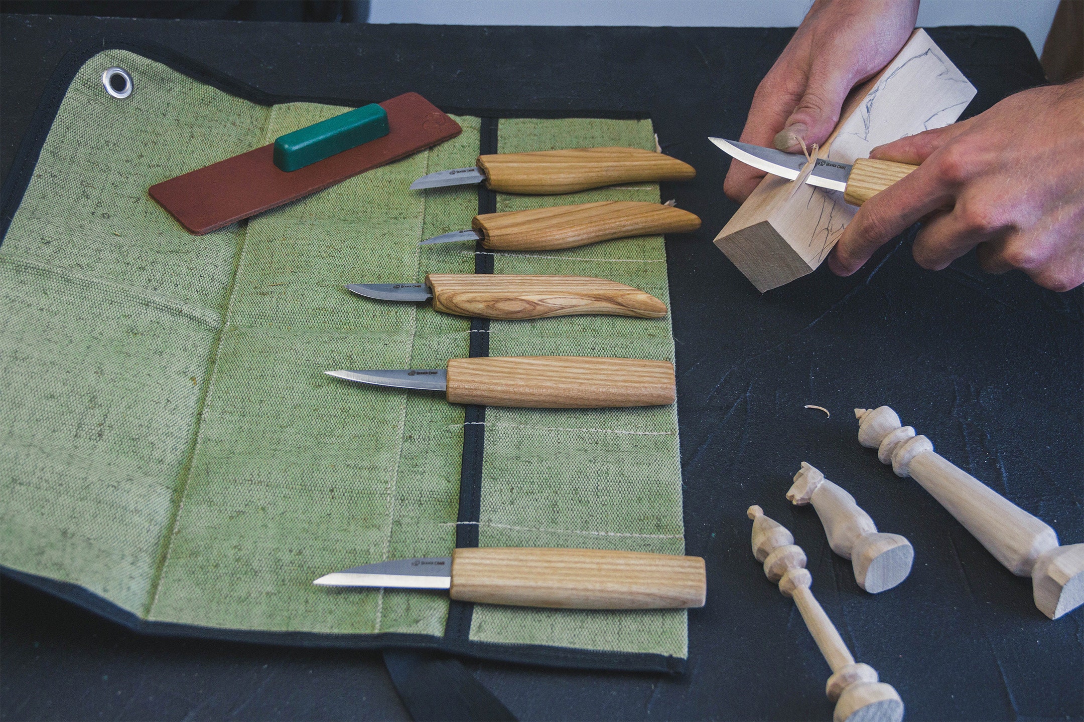 Basic Wood Carving Knives Set Beavercraft S58 - Etsy