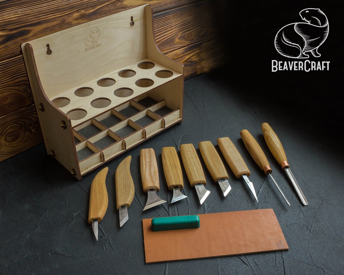 Wood Carving Set of 9 Tools Professional Wood Carving Set Wood - Etsy