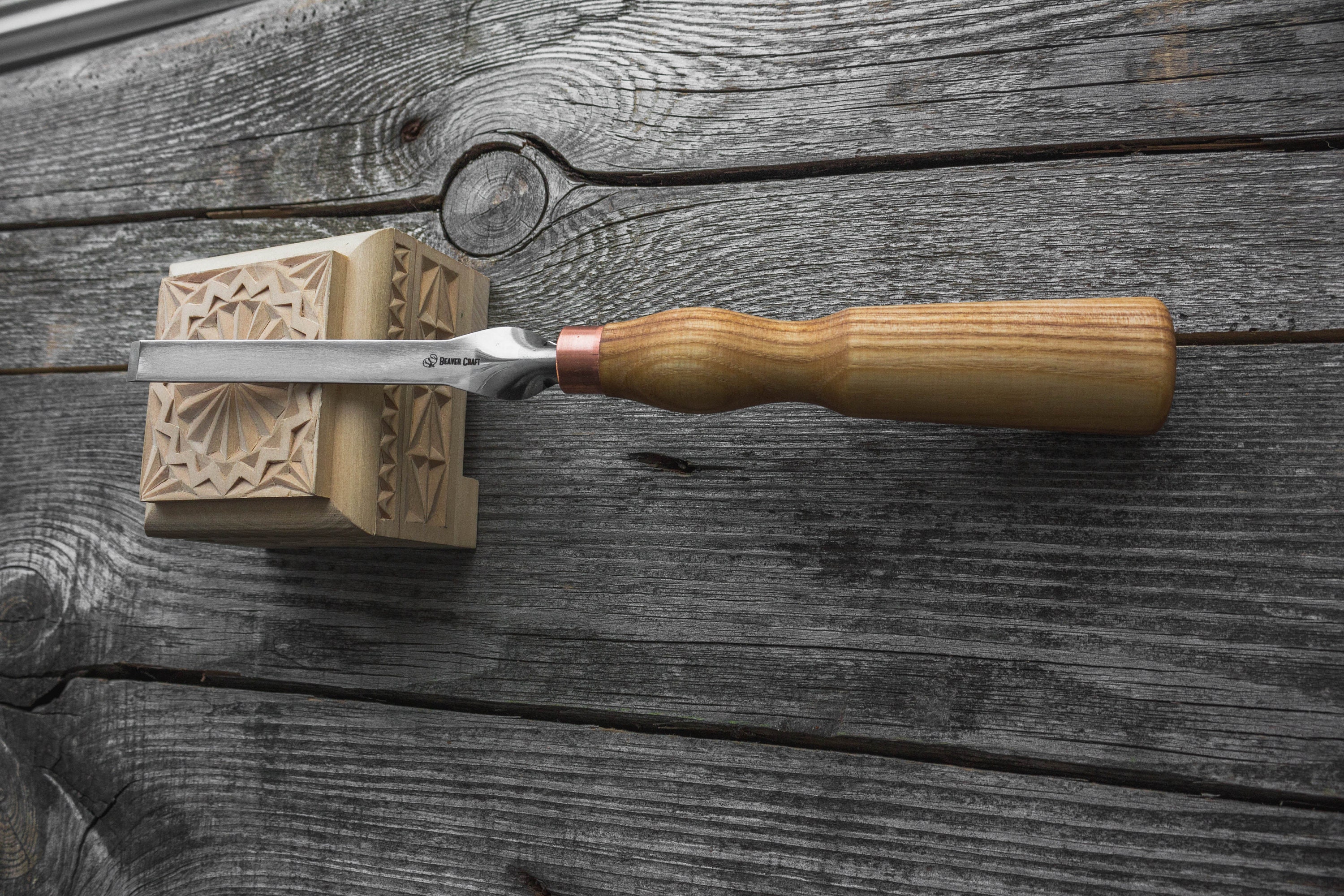 Straight Flat Chisel 0.40 Flat Wood Chisel Woodcarving | Etsy